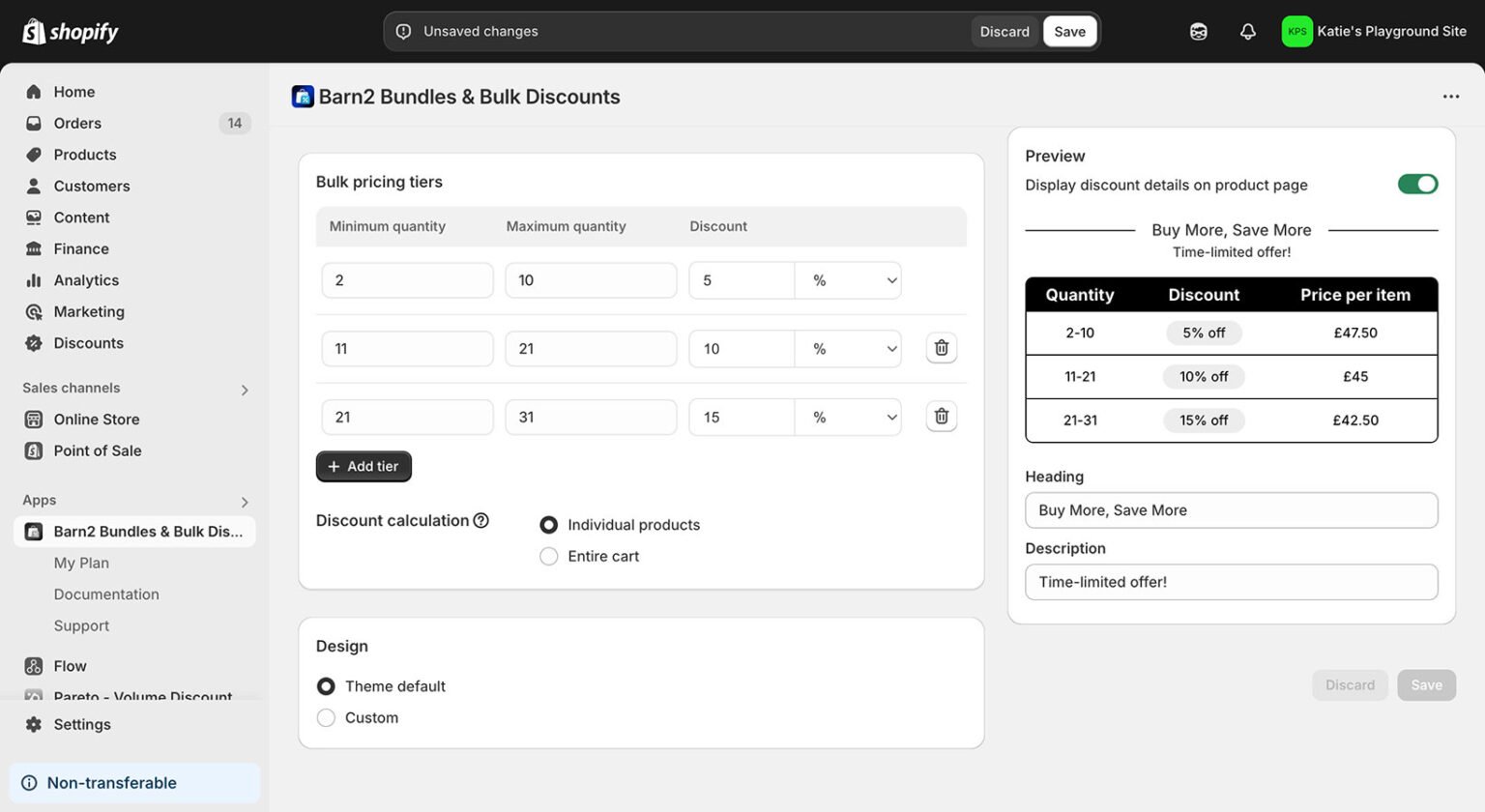 How to Set Up Quantity Price Breaks in Shopify