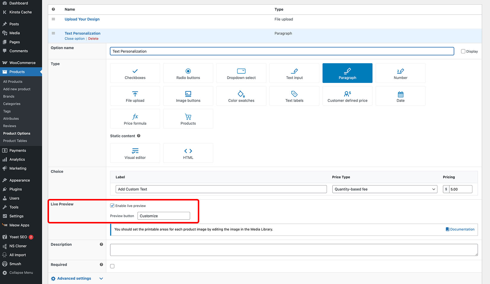 WooCommerce Text Preview: Live Product Personalization