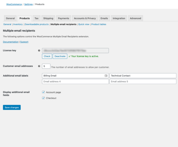 WooCommerce Multiple Email Recipients WordPress Plugin