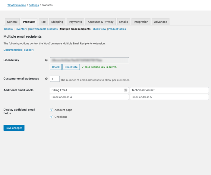 WooCommerce Multiple Email Recipients WordPress Plugin