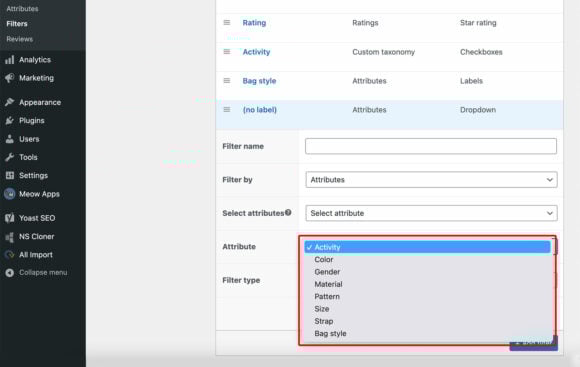 Guide to Setting Up a Filter by Attribute in WooCommerce
