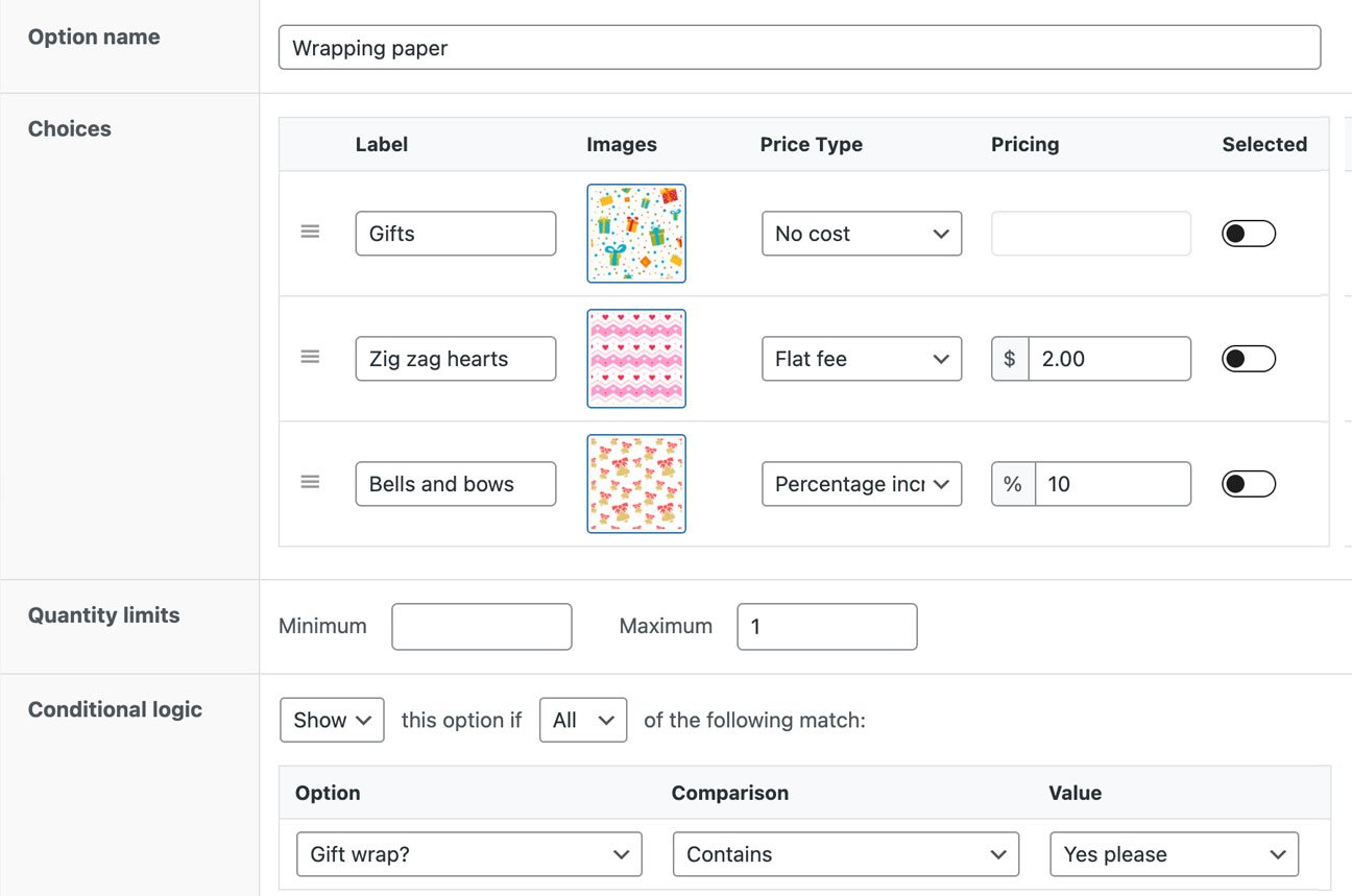 WooCommerce Product Options Plugin: Sell Advanced Add-Ons
