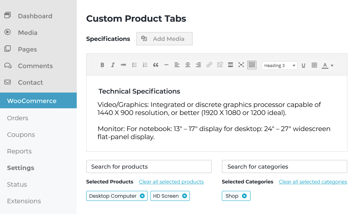 WooCommerce Product Tabs: Easily Add Extra Product Page Tabs