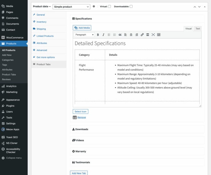 Product Specifications for WooCommerce: A Comprehensive Guide