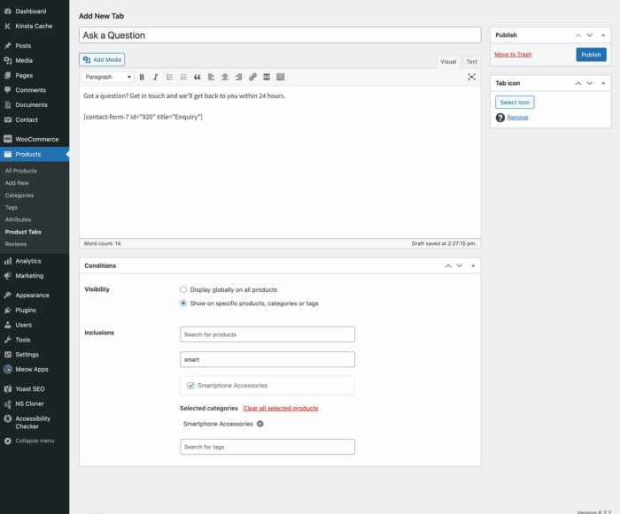 Step-by-Step: How to Add Custom Product Tabs in WooCommerce